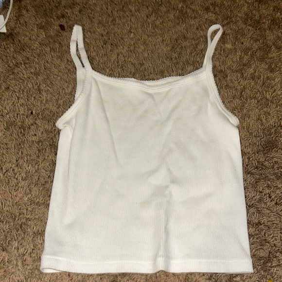 Brandy Melville | Tops | John Halt Brandy Melville White Tank | Poshmark